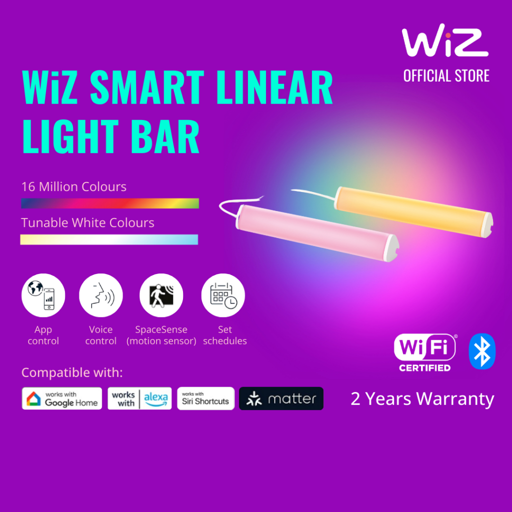 WiZ Indoor Twin Bar Linear Light (WiZ) | Shopee Malaysia