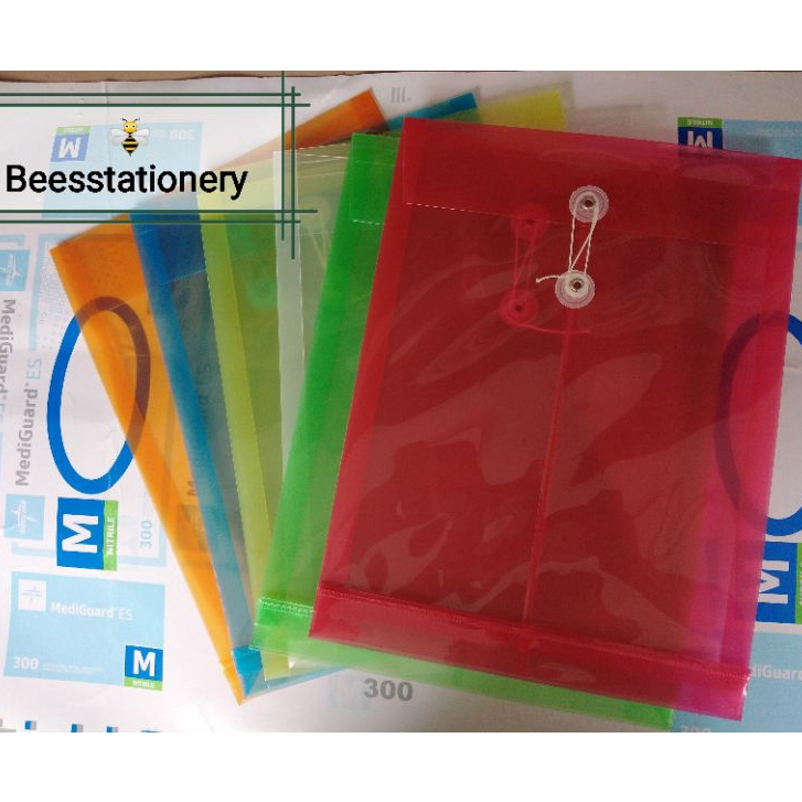 A4 / F4 Plastic Envelope File /string file (Thick) | Shopee Malaysia