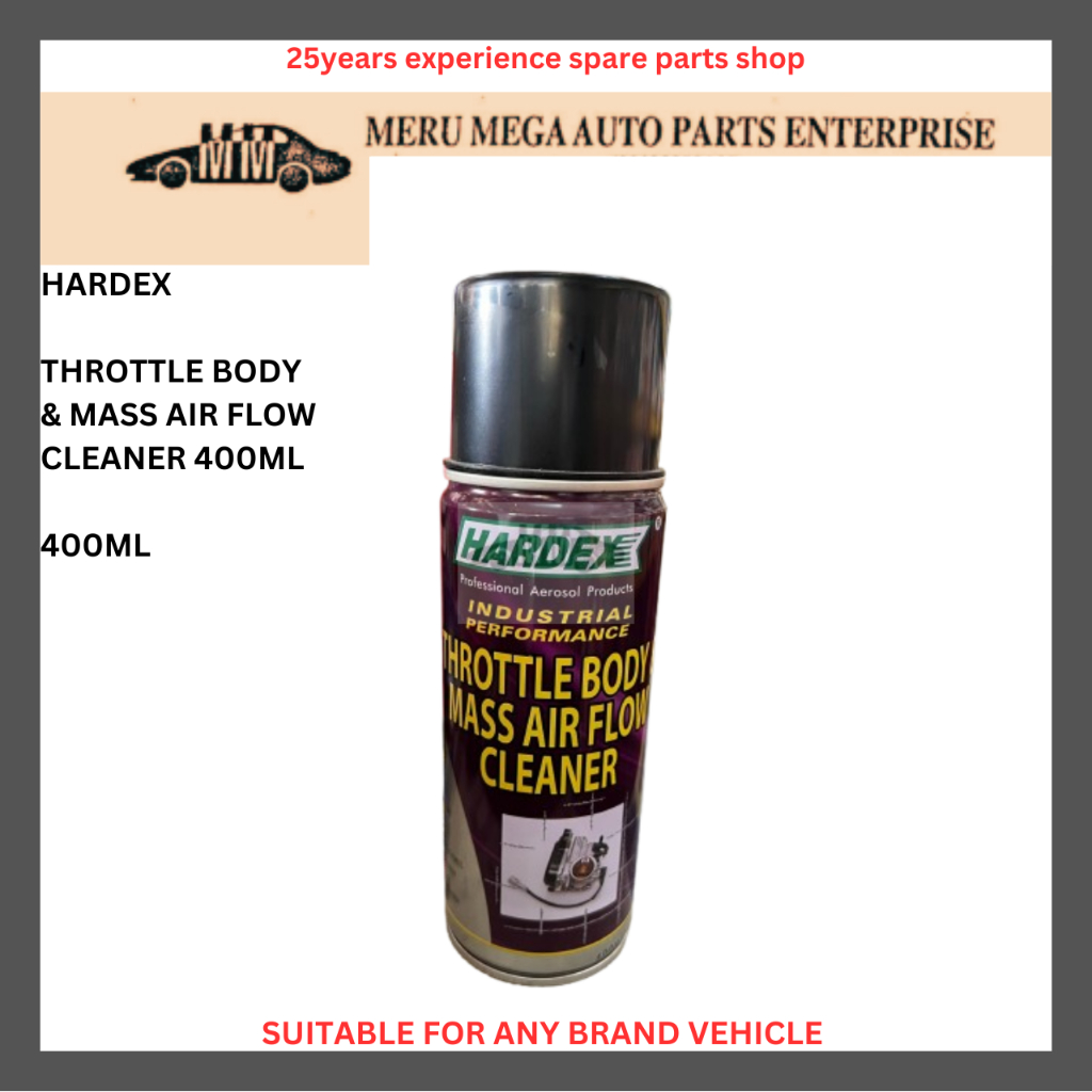 HARDEX THROTTLE BODY & MASS AIR FLOW CLEANER 400ML | Shopee Malaysia