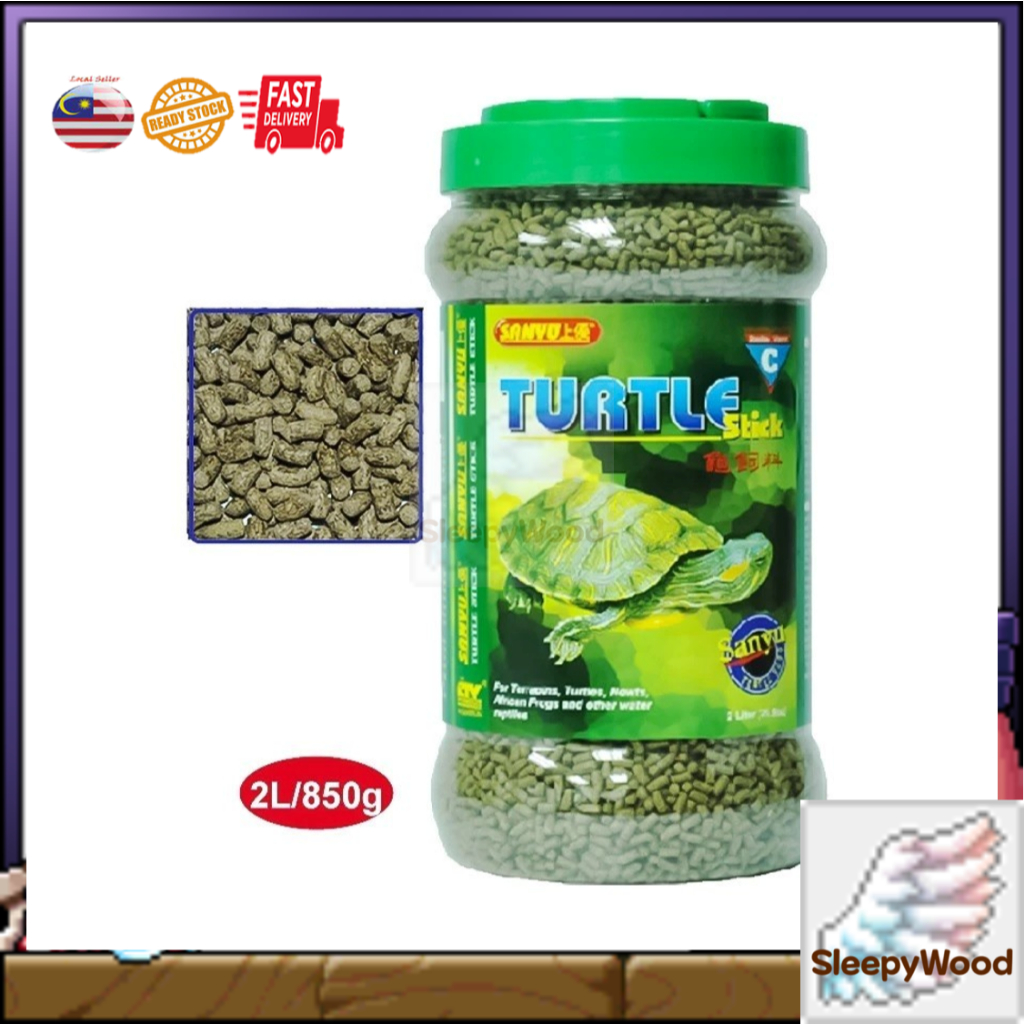 Sanyu Turtle Stick High Protein Pellet Turtle Food 2 Liters Makanan ...