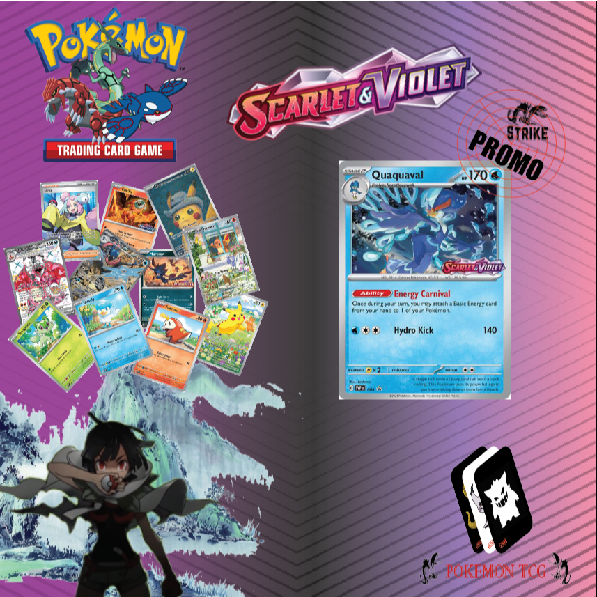 Pokemon Promo Card - Quaquaval SVP005 Scarlet Violet SV01 | Shopee Malaysia