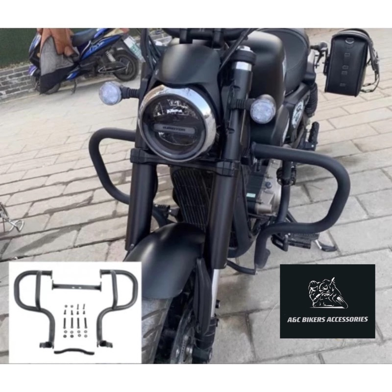 QJ Motor SRV 250 Crash bar Engine guard body guard protector | Shopee ...