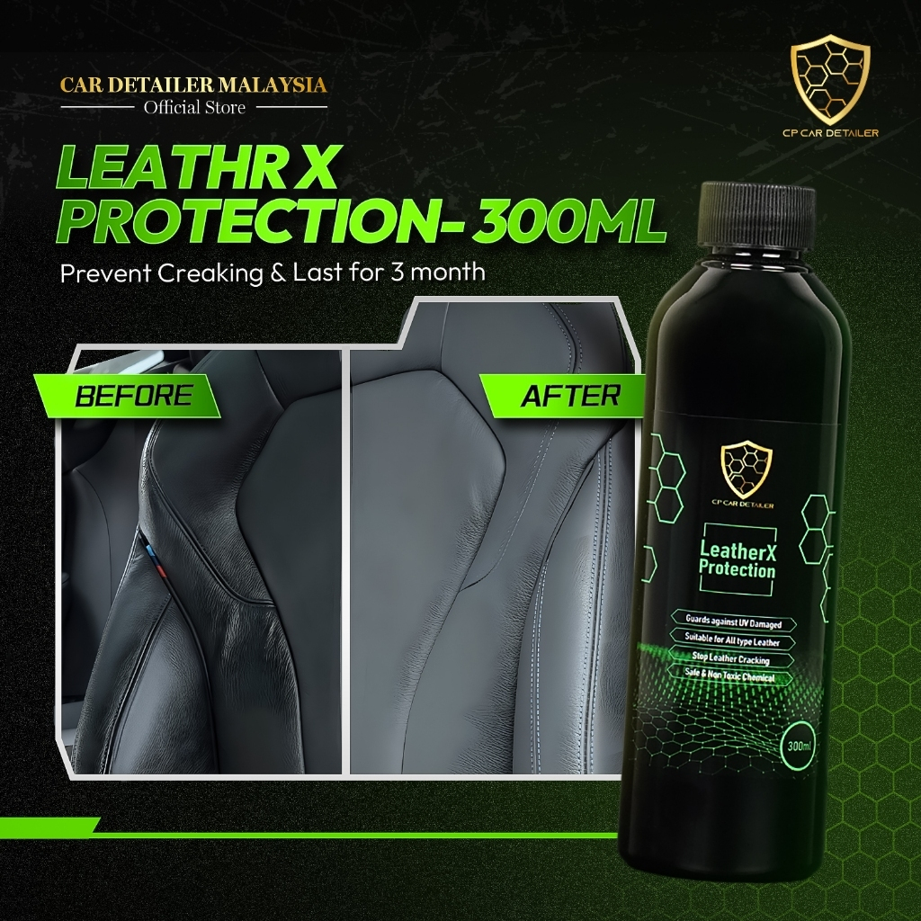CP CAR Detailer - LeatherX Protection 300ml Car Leather Coating UV ...