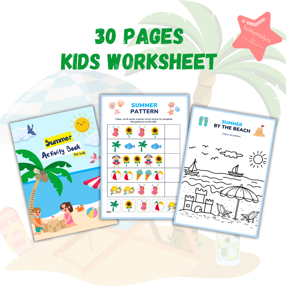 PDF PRINTABLE SUMMER ACTIVITY BOOK FOR KIDS | PDF | WORKSHEETS ...