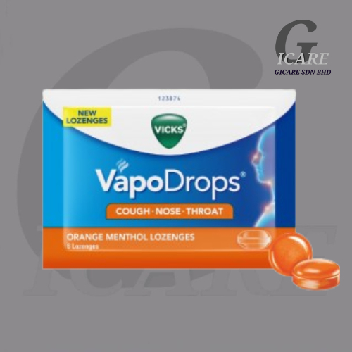 VICKS VAPODROP LOZENGES - ORANGE MENTHOL 6'S Candy | Shopee Malaysia