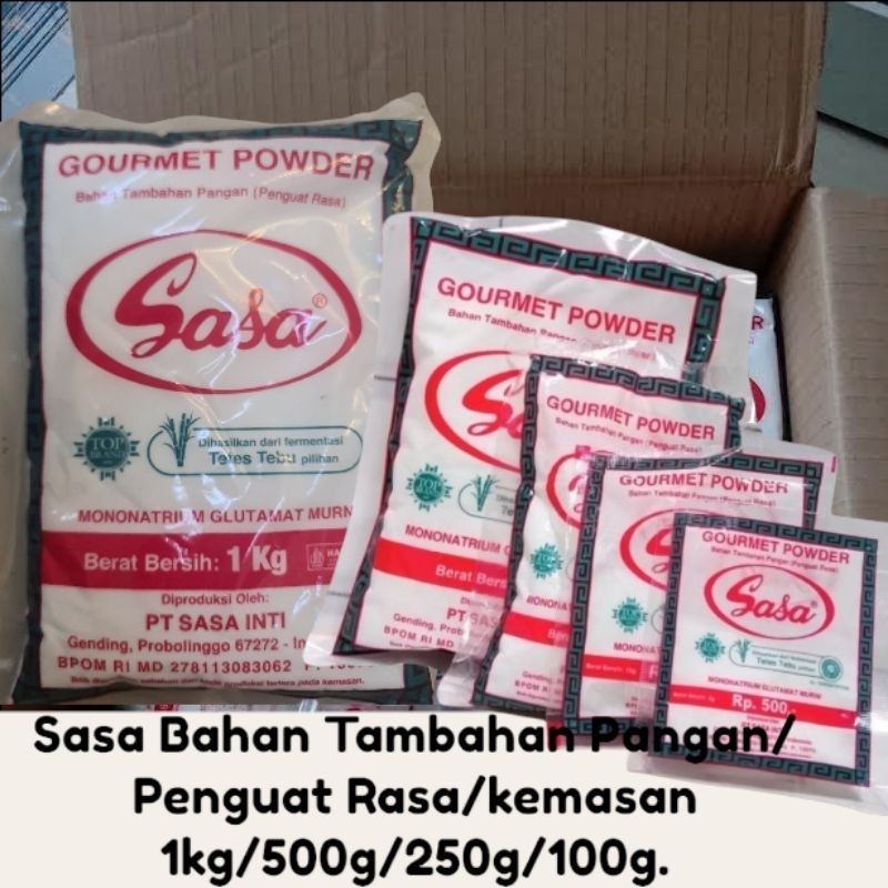 Sasa Bahan Tambahan Pangan/Penguat Rasa/kemasan 1kg/500g/250g/100g ...