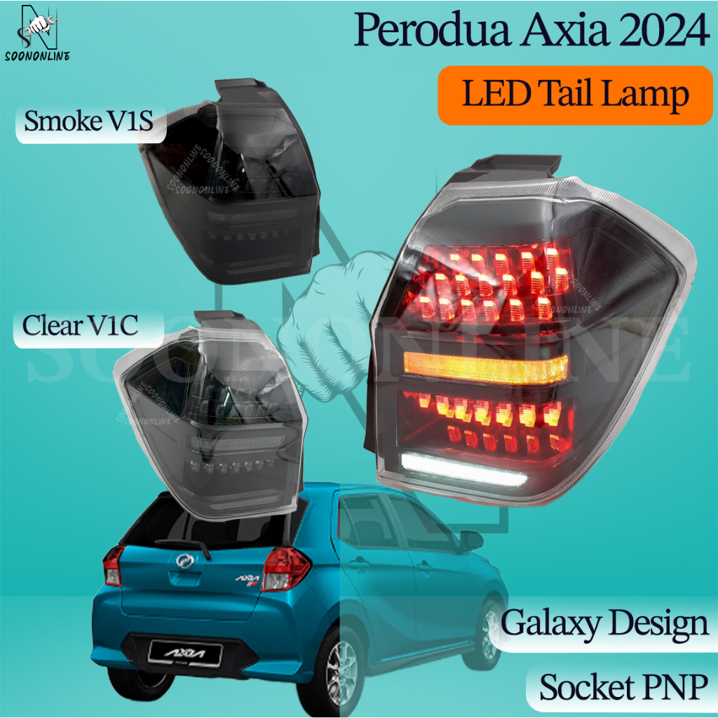 Perodua Axia 2023-2024 Dynamic Tail Lamp With Running Light Galaxy ...