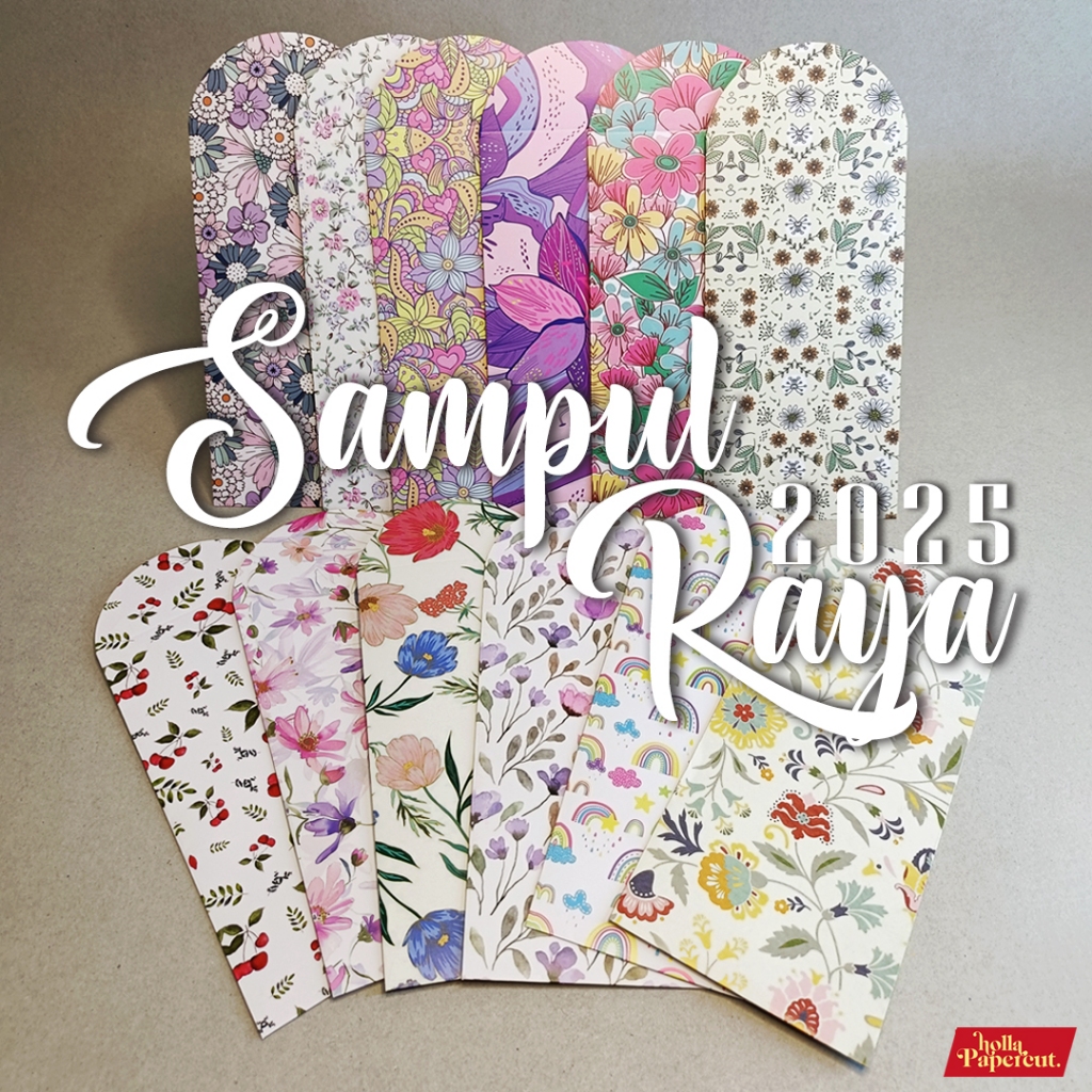 PROMOSI RAYA 2025🔥 (10pcs) Sampul Raya Poket | Matt Art 128gsm | Unique ...
