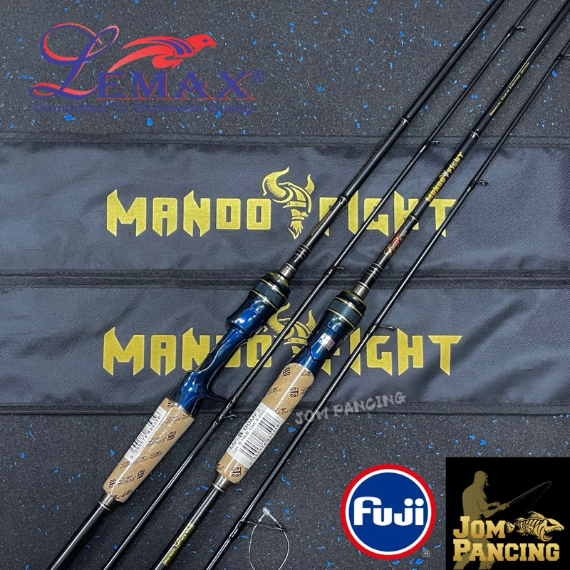【Jom Pancing】LEMAX MANDO FIGHT Fuji Baitcast & Spinning Fishing Rod BC ...