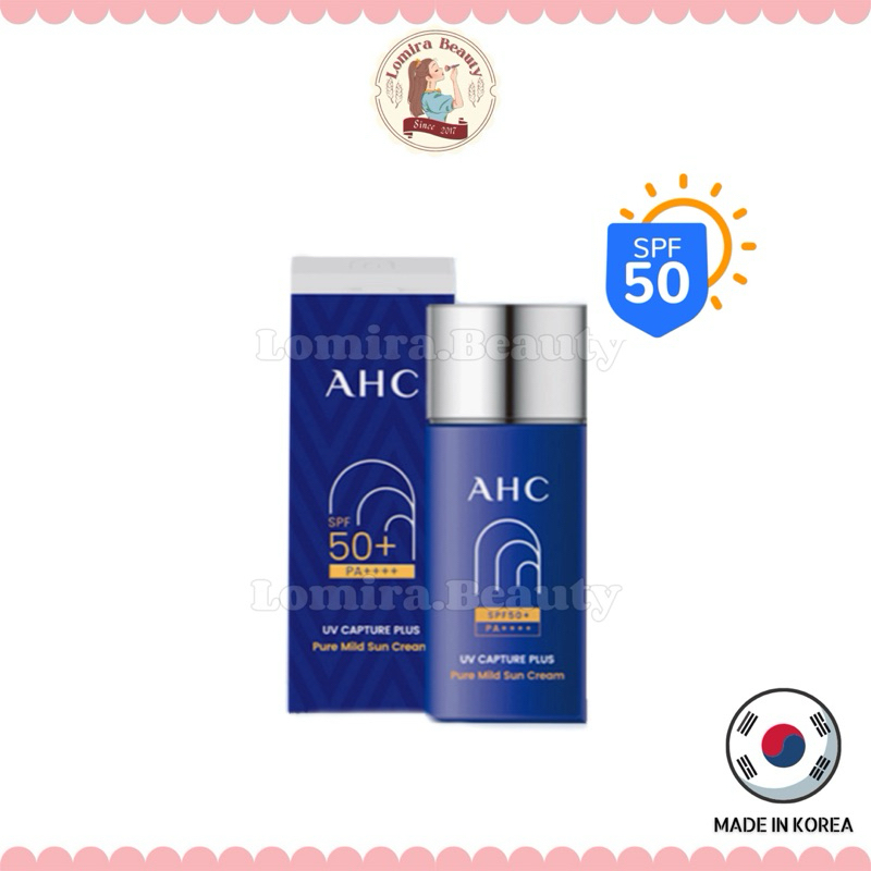 AHC UV Capture Plus Pure Mild Sun Cream SPF50+｜PA++++ (50ml) •Ahc Sun ...