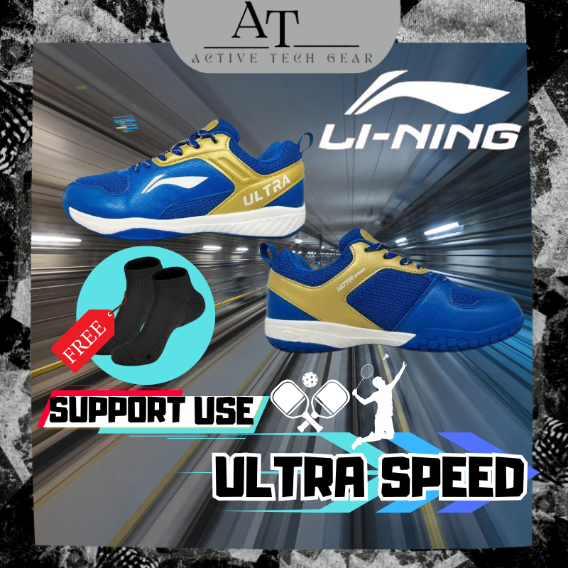 🔥LI-NING Badminton Shoes ULTRA SPEED (AYTT043) (100% ORIGINAL LINING ...
