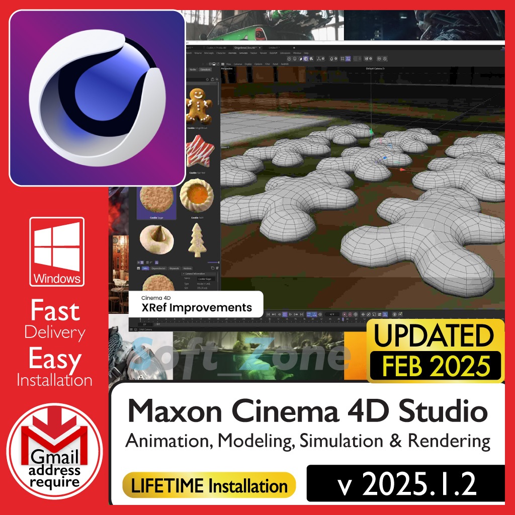 Maxon Cinema 4D Studio 2025.1.2 - Animation, Modeling, Simulation ...
