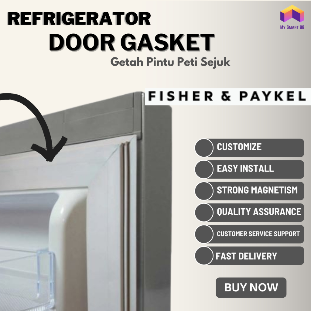 ORIGINAL GETAH/GASKET PETI SEJUK E372B FISHER & PAYKEL FRIDGE DOOR ...