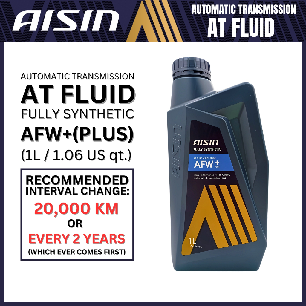 AISIN Fully Synthetic ATF AFW+ Automatic Transmission Fluid (1L ...