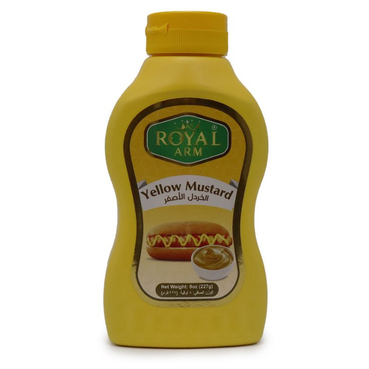 ROYAL ARM Yellow Mustard Sauce 227g 100% natural mustard | Shopee Malaysia