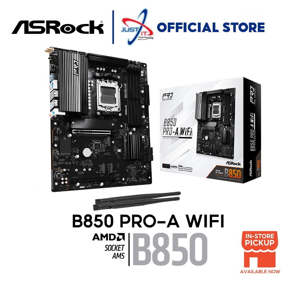 ASROCK B850 PRO-A WIFI DDR5 / D5 AM5 GAMING MOTHERBOARD COMBO 7600 / 7700X / 7950X / 8600G ...