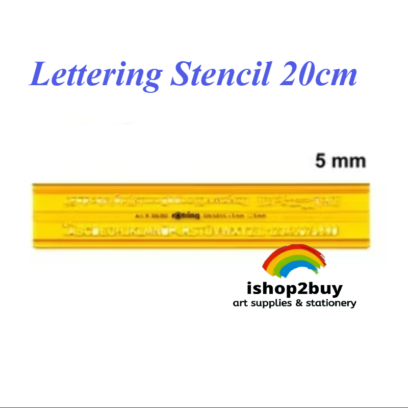 Lettering Stencil Lettering Ruler for Technical Drawing | Shopee Malaysia