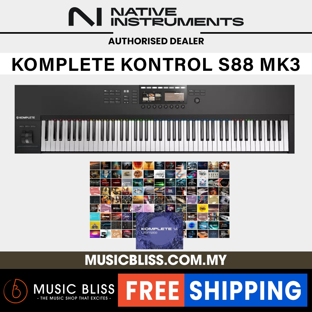 Native Instruments Komplete Kontrol S88 MK3 88-key Midi Controller ...