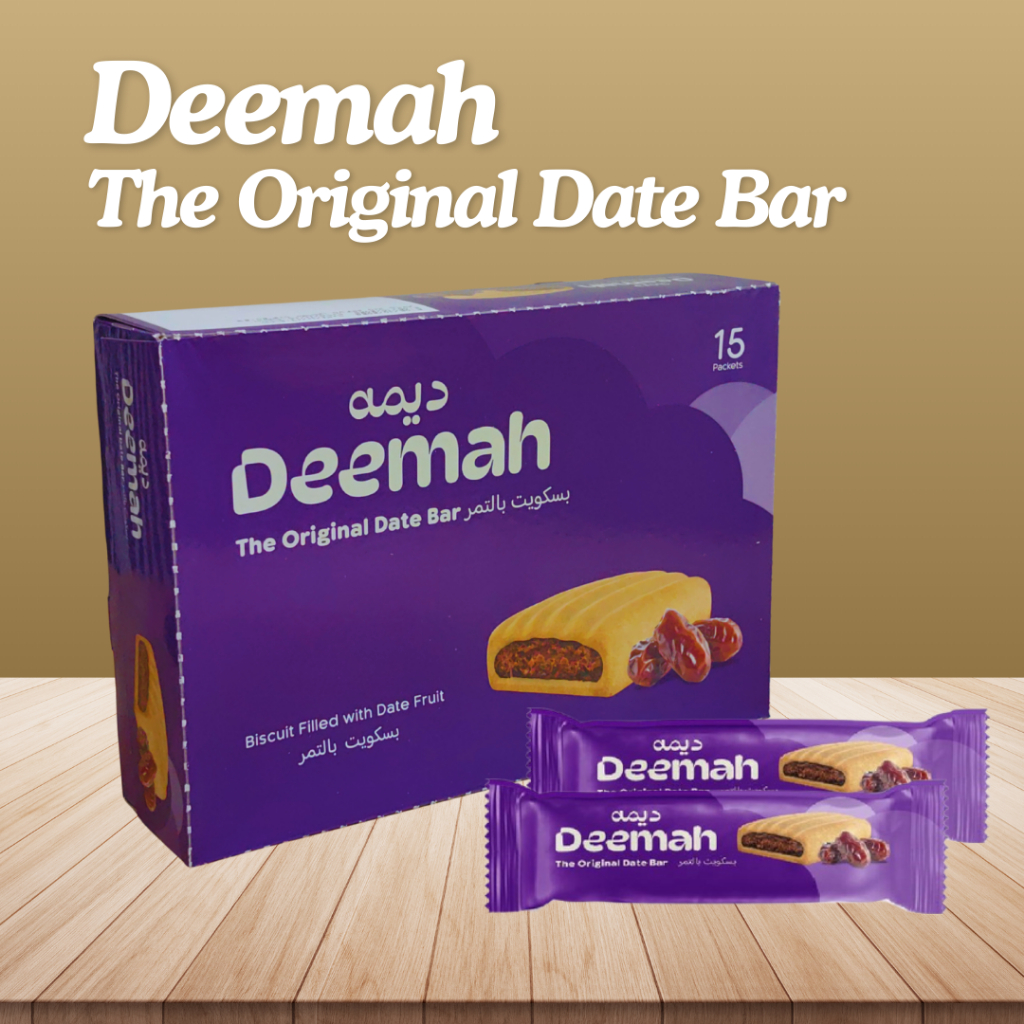 Deemah Date Bar Biscuit/Date Biscuit/Biskut Kurma/Cookie /Snacks /1 Box (15 Packs)/25g ( 1 Pack ...