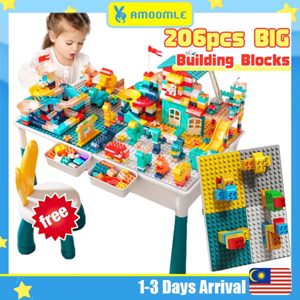 Building Block Assembly Particle Block Toy Table Multifunctional ...