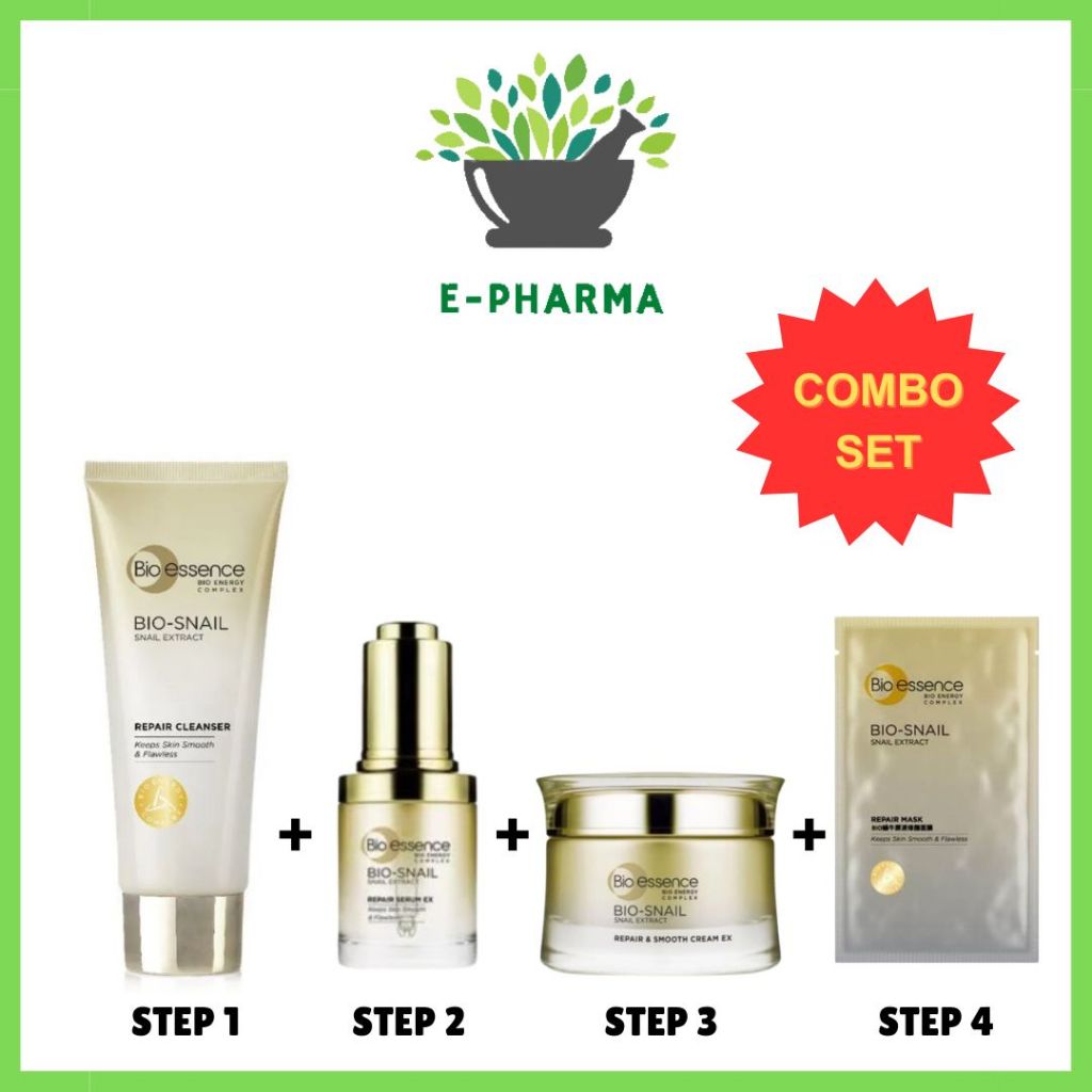 Bio Essence Bio Snail Extract Repair Cleanser 100g + Snail Secretion ...