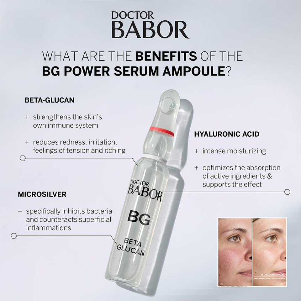 BABOR POWER SERUM AMPOULE Beta Glucan | 镇静舒缓褪红次抛肌底精华 (7x2ml) | Shopee Malaysia