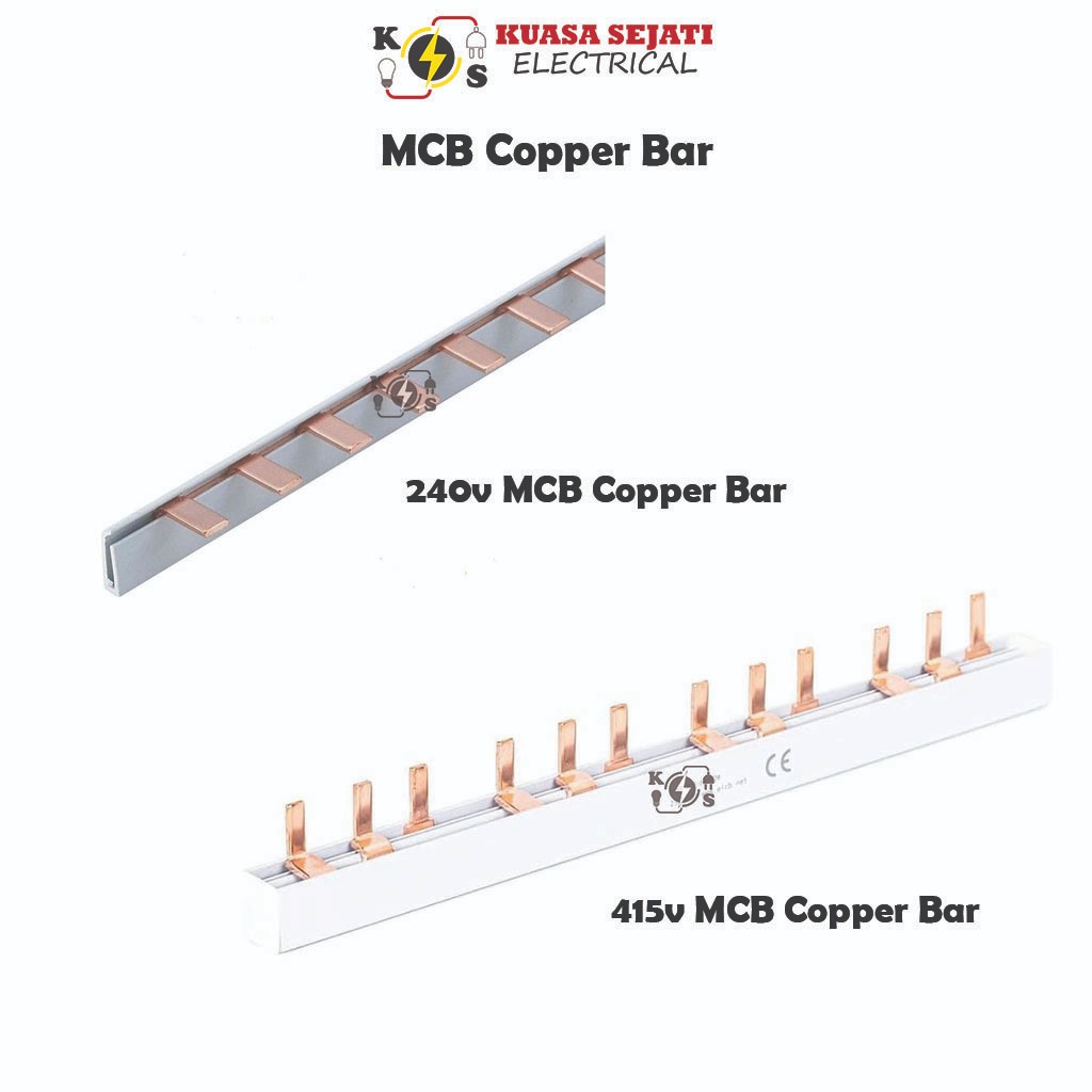 MCB Pure Copper Bar / MCB Copper Bus Bar with PVC Insulated ( 1 Pole ...