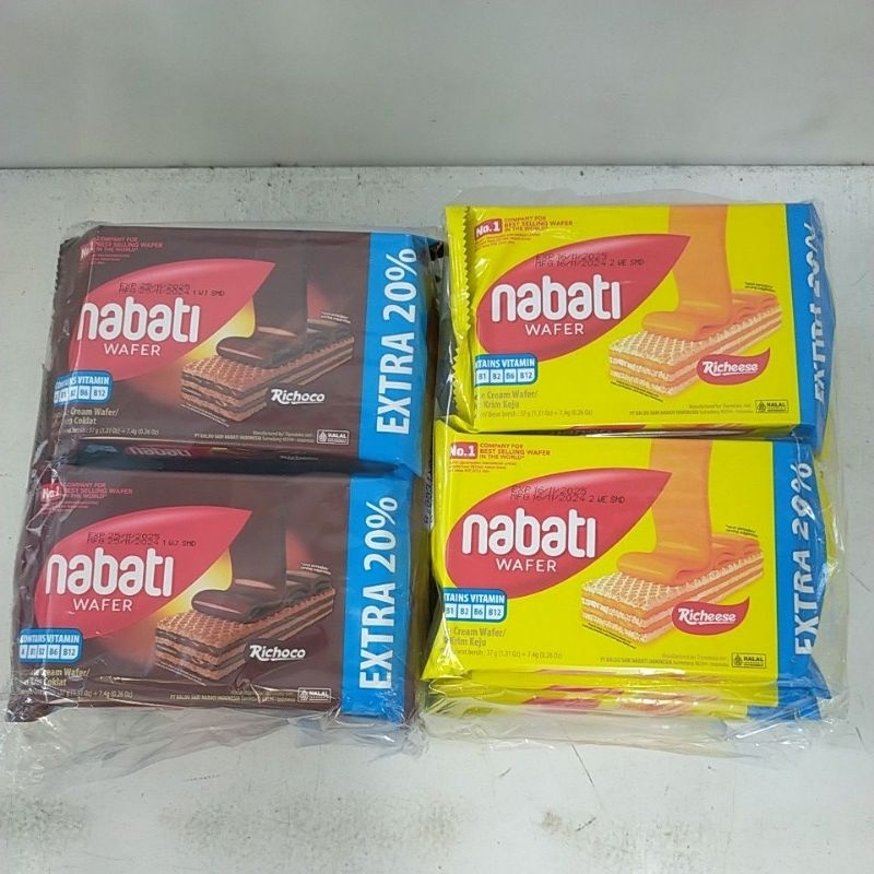 Nabati Krim Wafer ( 37g+7.4g ) X10 pcs Chocolate/Cheese | Shopee Malaysia