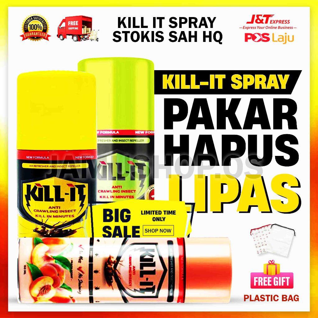 Kill It Spray Lipas Dr Fresh Ikillz Raco Killit Bunuh Lipas Serangga ...