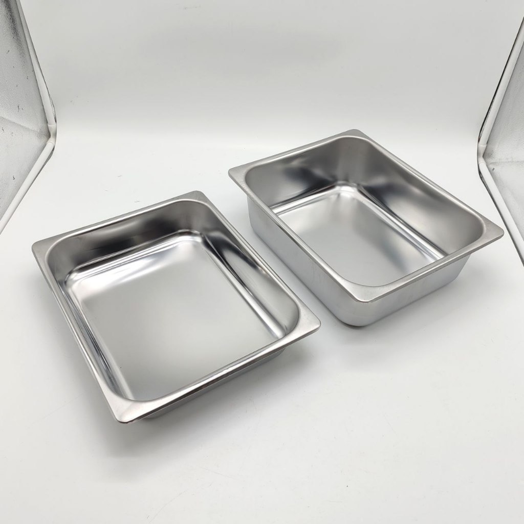 HALF SIZE FOOD PAN/ STAINLESS STEEL FOOD TRAY/ TRAY MAKANAN | Shopee ...