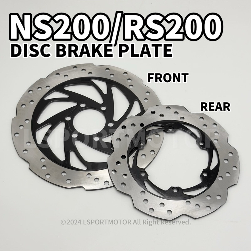 MODENAS PULSAR NS200 / RS200 DISC BRAKE PLATE (FRONT) / (REAR) NS 200 ...
