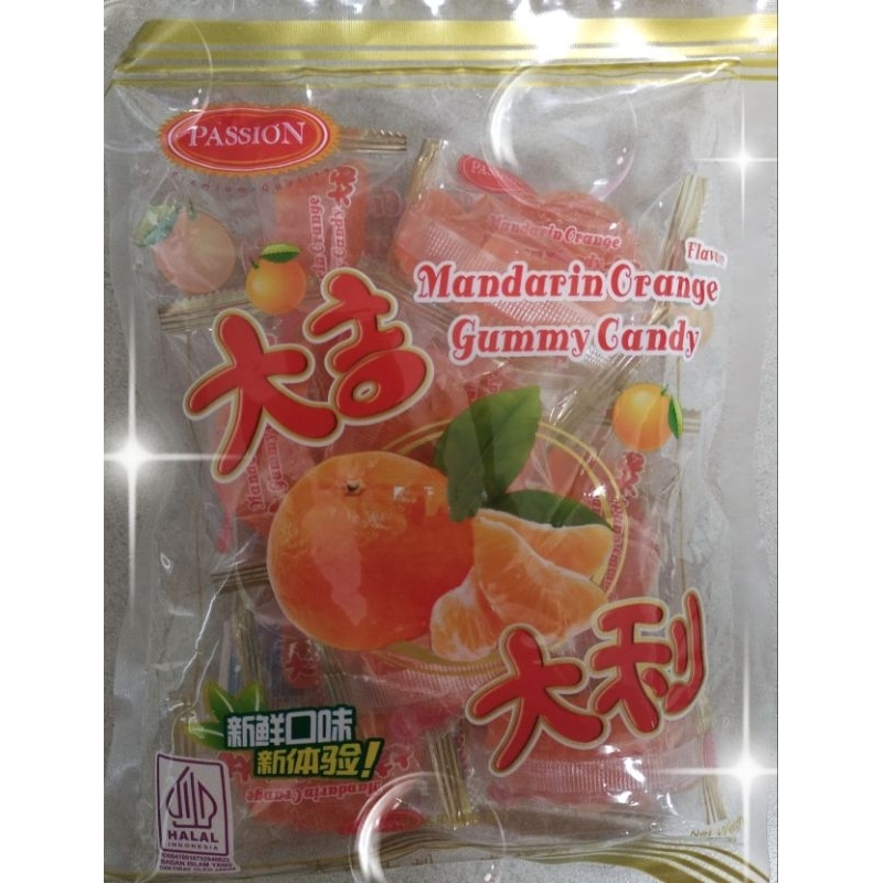 🔥HALAL🔥Passion Mandarin Orange Gummy Candy 200g🍬🍊 | Shopee Malaysia