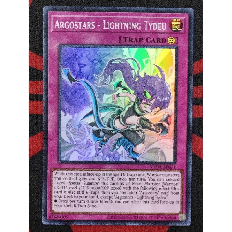 YUGIOH KONAMI SUDA-AE071 Argostars - Lightning Tydeu (Super Rare) | Shopee Malaysia