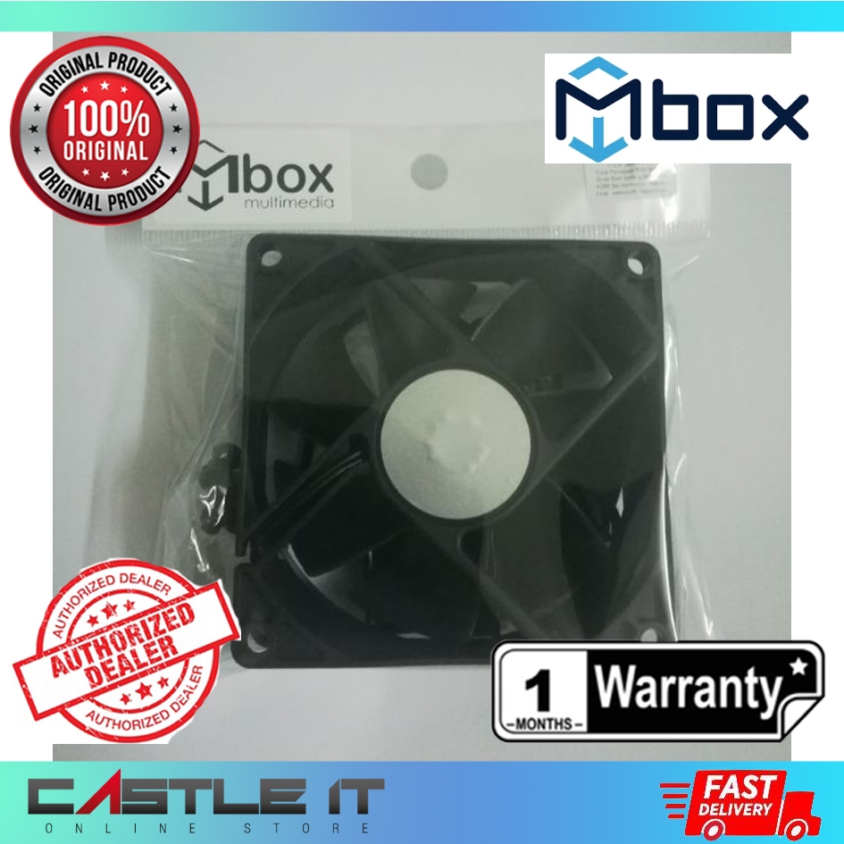 MBOX 8CM (F-8CM) Cooling Fan 80mm Silent High Airflow PC Case Fan 12V 4 ...