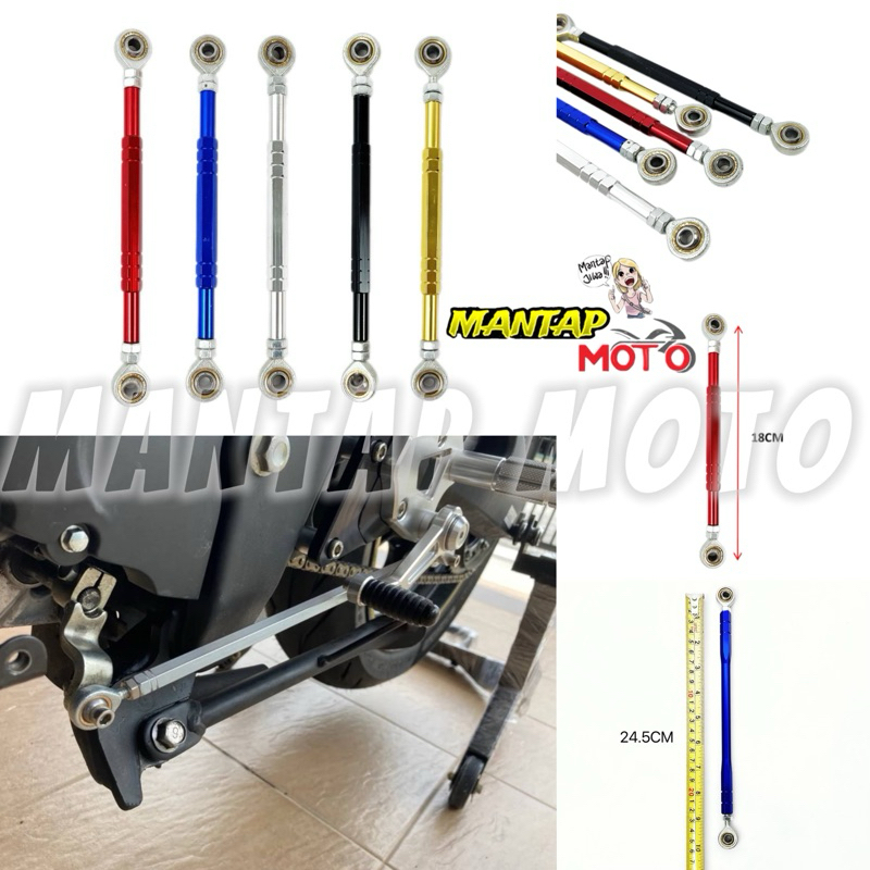 UNIVERSAL 18CM & 24.5CM ADJUSTABLE GEAR ROD CNC FOR RACING FOOTREST RCB ...