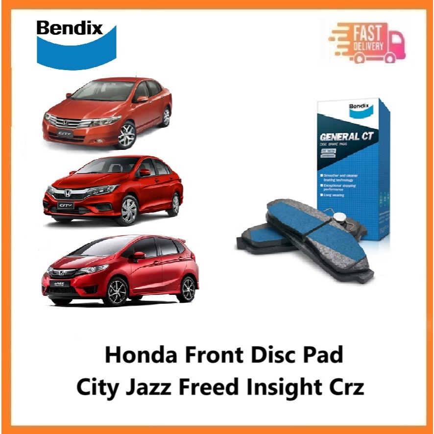 Bendix GCT Honda City T9a Tmo Jazz T5A Freed Insight Crz Front Disc ...
