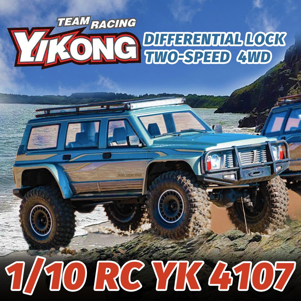 YIKONG YK4107 1/10 RC Crawler NISSAN PATROL With Light | Shopee Malaysia