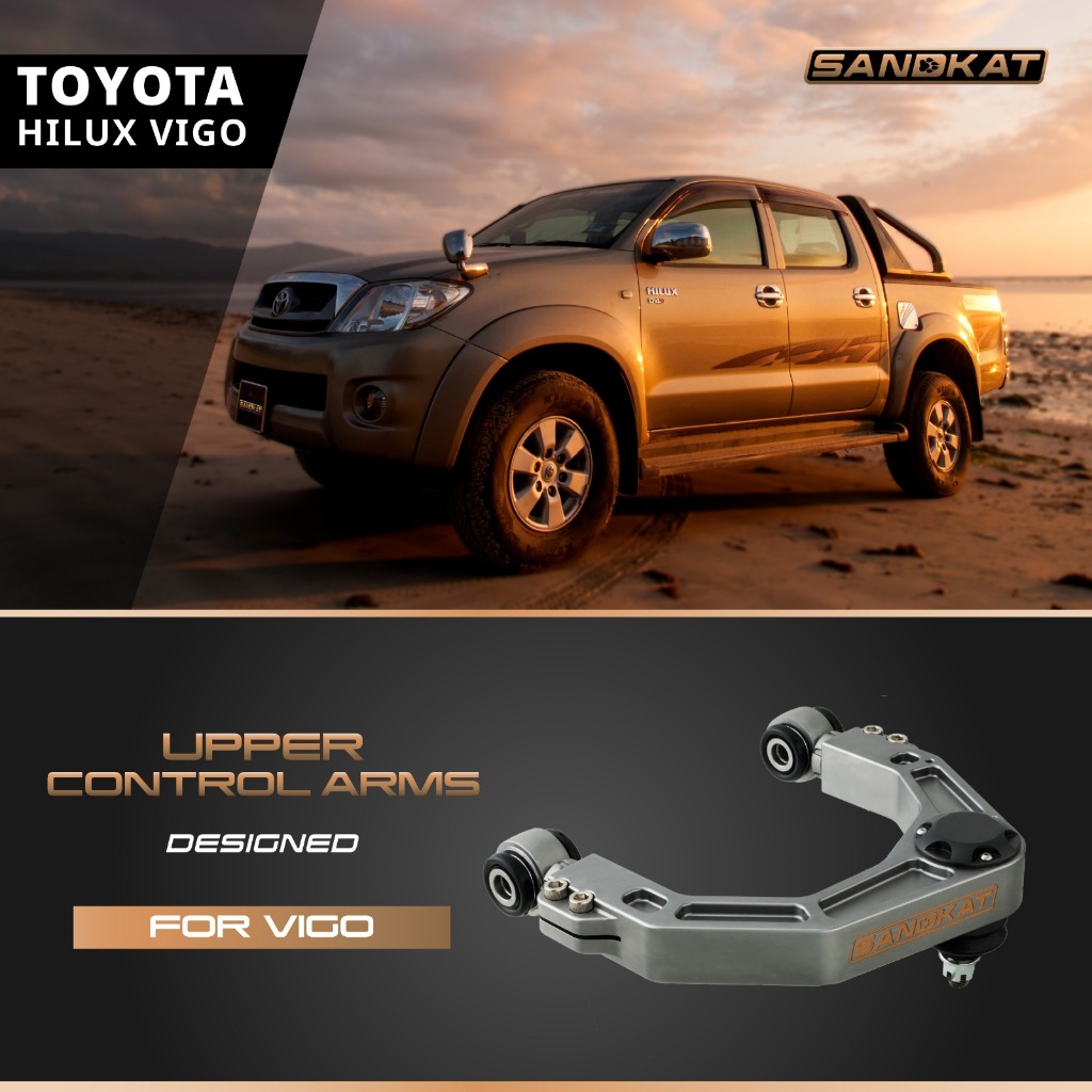 SANDKAT 4WD Toyota Hilux Vigo Upper Control Arms Adjustable Aluminum ...
