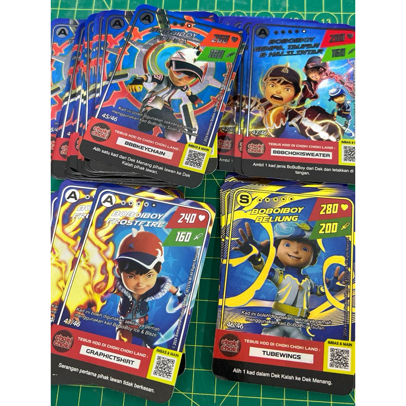 Kad Boboiboy Choki Choki Supra, Beliung A, Frostfire, 3 | Shopee Malaysia
