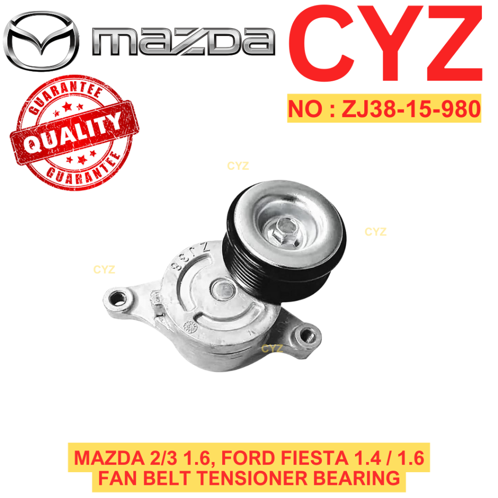 Fan Belt Tensioner Bearing MAZDA 2/3 1.6, FORD FIESTA 1.4 / 1.6 ZJ38-15 ...