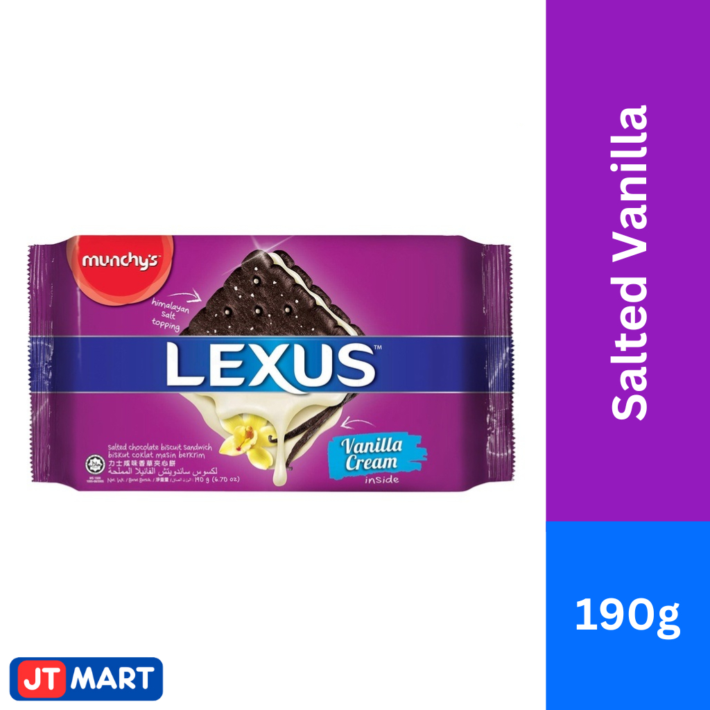 Munchy's LEXUS Sandwich Biscuit - Salted Vanilla (190g) | Shopee Malaysia