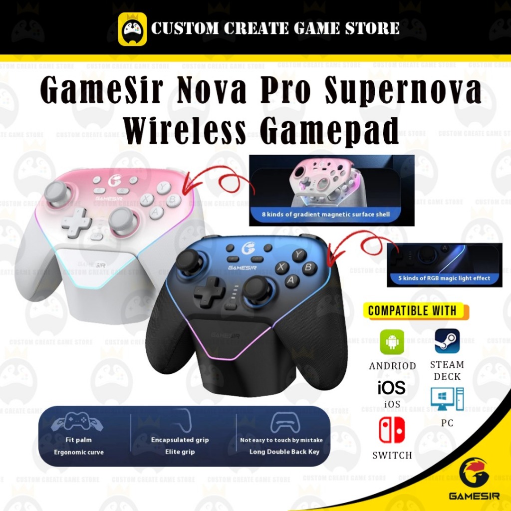 GameSir Nova Pro Supernova Wireless Gamepad Switch Gamepad Pro Gamepad ...