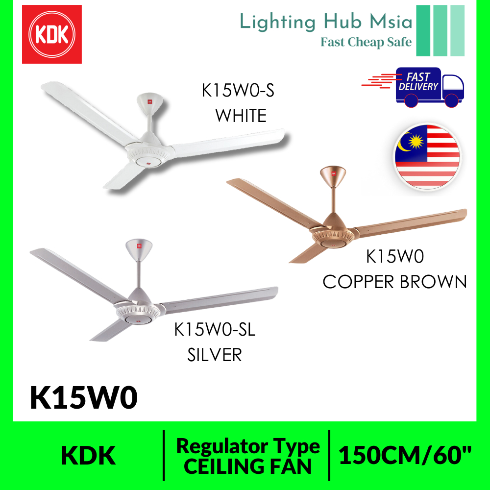 KDK CEILING FAN 60" 3 BLADE K15WO | Shopee Malaysia