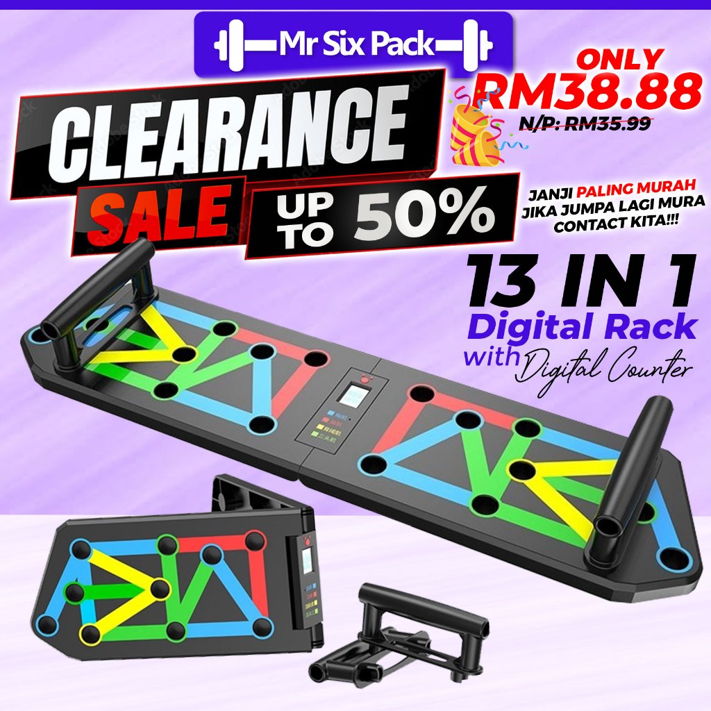 🔥CLEARANCE🔥 26 IN 1 Digital Push Up Board Multifunctional Foldable Body ...