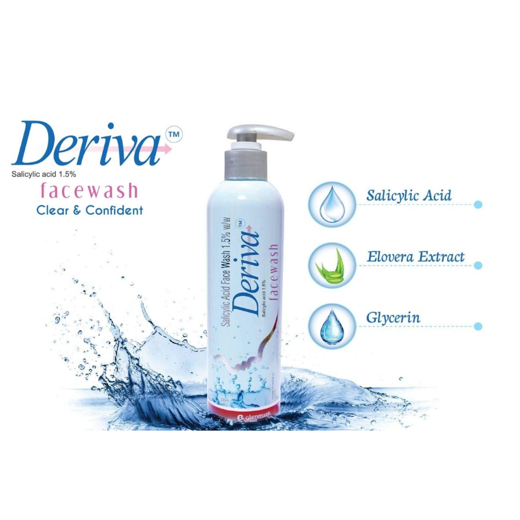 DERIVA FACE WASH GLENMARK FOR ACNE PRONE AND OILY SKIN 200ML | Shopee ...