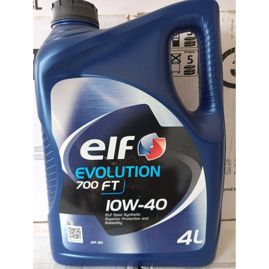 100% GENUINE ELF EVOLUTION 700 FT ENGINE OIL 10W-40 SEMI SYNTHETIC API ...