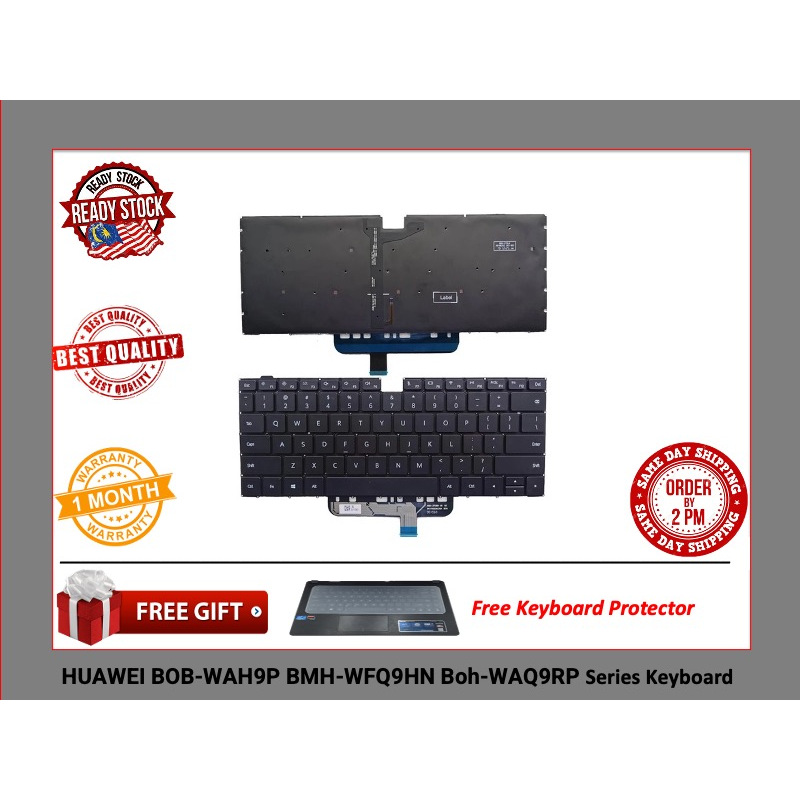 HUAWEI BOB-WAH9P BMH-WFQ9HN Boh-WAQ9RP Boh-WAQ9R BohL-WFQ9 Matebook D14 D15 US Non Backlit ...