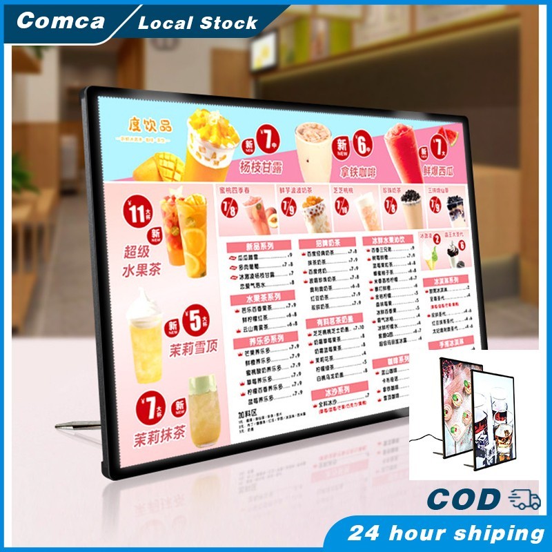 A3/A4 Led Menu Light Box/Countertop Light Board/Led Signboard/Vertical ...