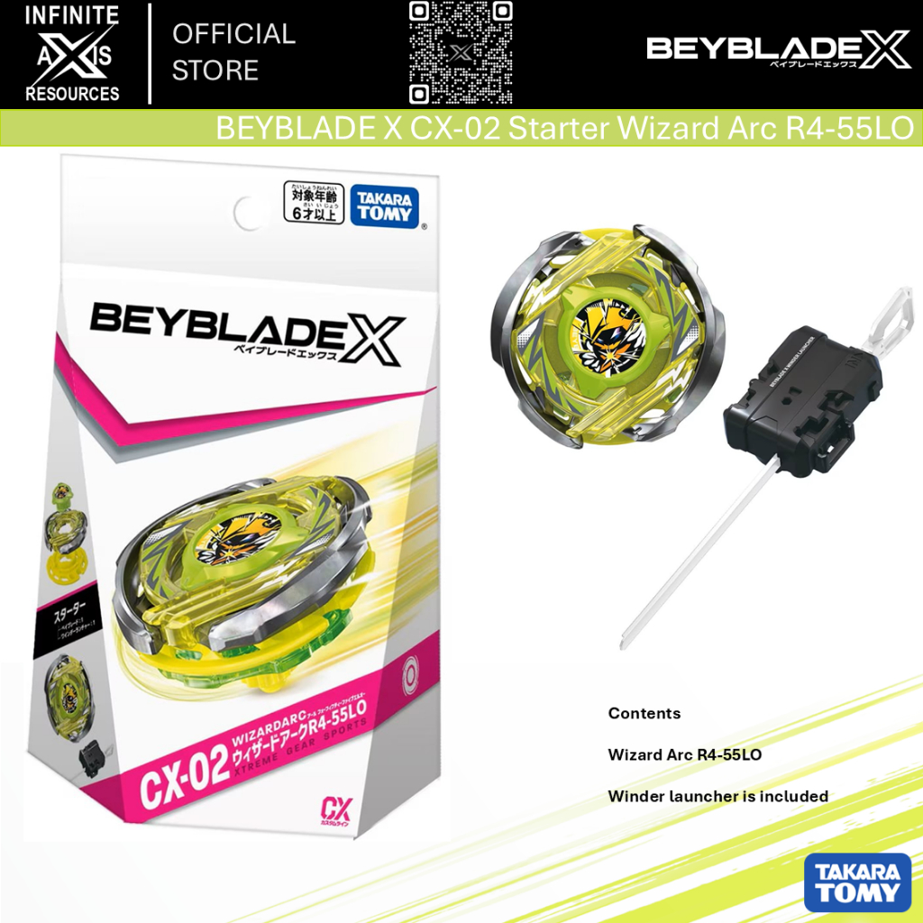 [READY] BEYBLADE X CX-02 Starter Wizard Arc R4-55LO | Shopee Malaysia