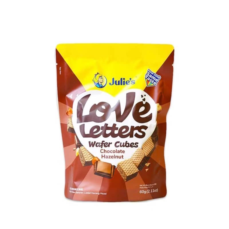 Julie's Love Letters Wafer Cubes Chocolate Hazelnut | Shopee Malaysia